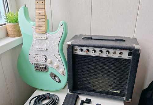 Электрогитара Fender Squier HSS +комб Soundking