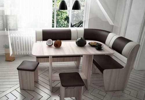 Кухонный уголок Шимо К1 + стол + две банкетки