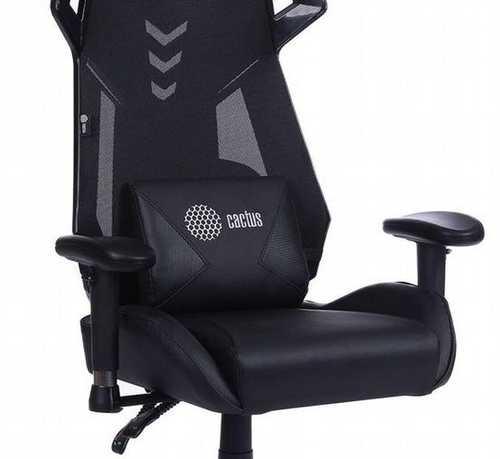 Кресло игровое Cactus CS-CHR-090BL черный эко.кожа