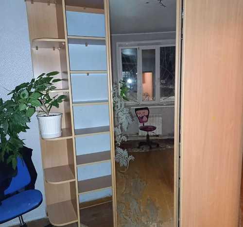 Шкаф купе угловой с зеркалом бу