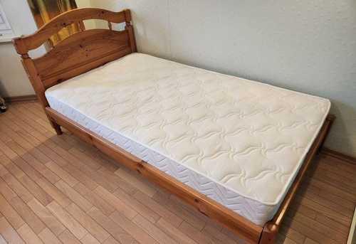 Кровать из массива с матрасом