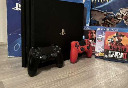 Sony PS4 PRO + 600 игр+ PS deluxe