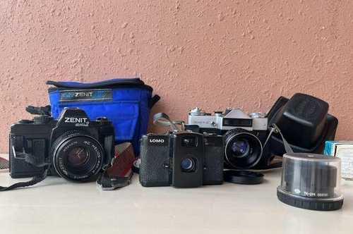 Зеркальные фотоаппараты Zenit и Lomo