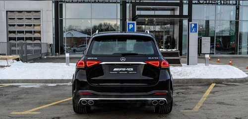 Mercedes GLE V167 диффузор c насадки 53 AMG хром