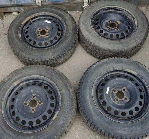 195/65 R15 Yokohama Ice Guard IG55 Зима Штампованные R15 pсd:4x100 ет:45 DIA:60.1