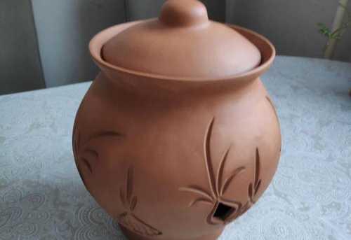 Горшок керамический (жбан, ваза) для хранения лука