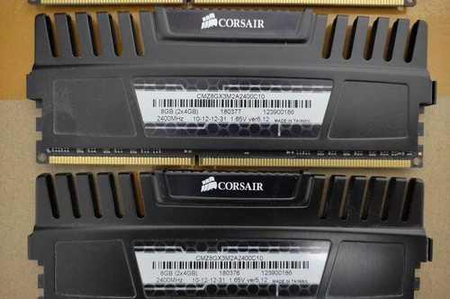 Corsair Vengeance 2x4 Гб DDR3 2400 MHz