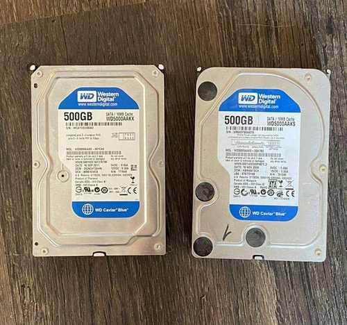 Жесткий диск HDD для пк WD Blue 500Гб, SATA 3