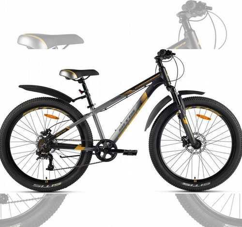 Велосипед sitis crosser 26" (2024) Black-Grey-Bron