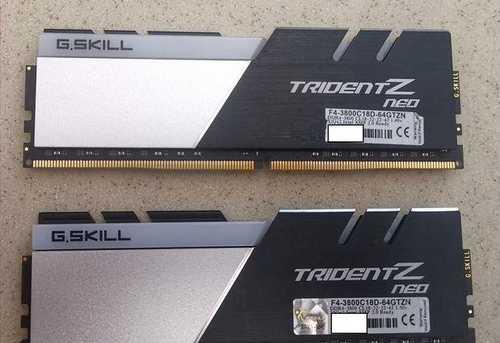 32Gb (32x1) DDR4 3800 CL18 G.skill Trident Z Neo
