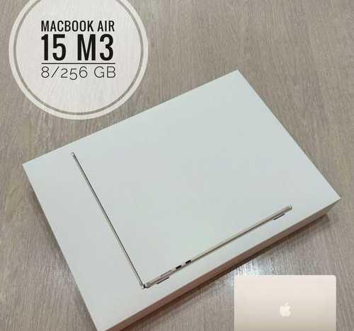 Macbook air 15 m3 8/256 новый starlight