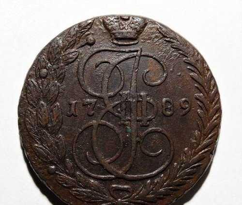 5 копеек 1789 г. ем Екатерины II (1-120)