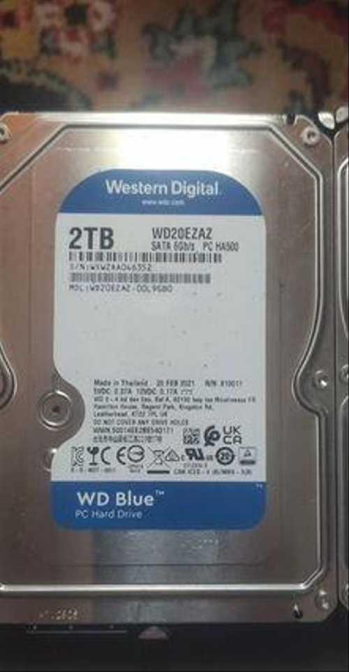 HHD 2 тб Жесткий диск WD Blue