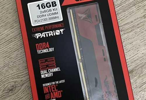 Оперативная память Patriot ddr4 16gb 2666 MHz