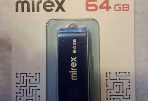 Флешка USB Mirex 64 GB новая на гарантии
