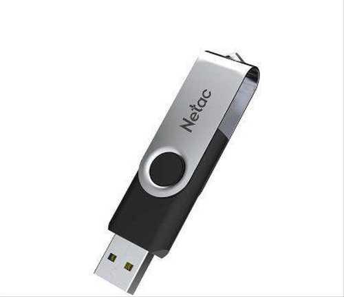 Флешка USB 64Gb (USB 2.0) Netac U505 black