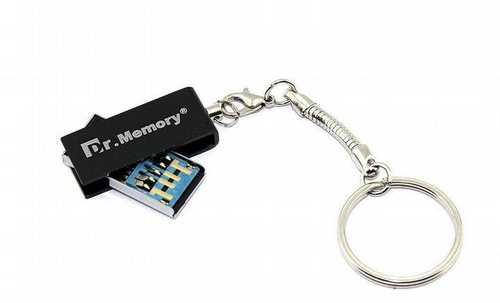 Флешка USB Dr. Memory 005 4Гб, USB 3.0, серебристы