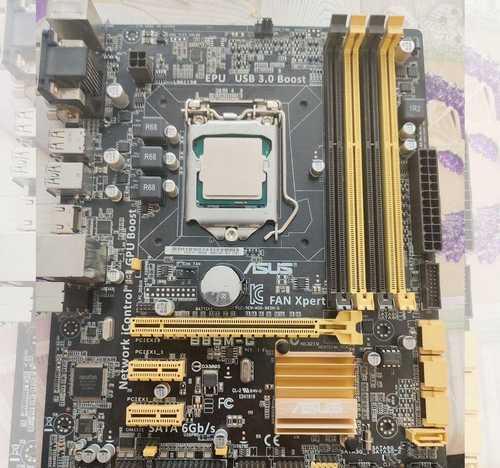 Материнская плата ком Asus b85m-g\i5 4460\ddr3 4gb