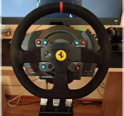 Руль Thrustmaster t300 alcantara Ferrari