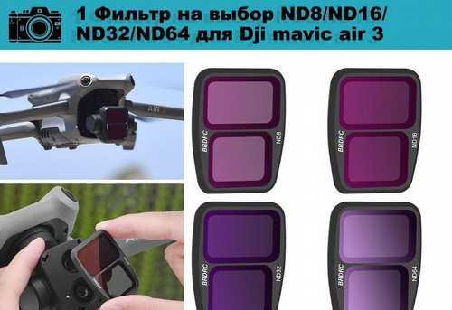 Фильтр ND8/ND16/ND32/ND64 для Dji mavic air 3