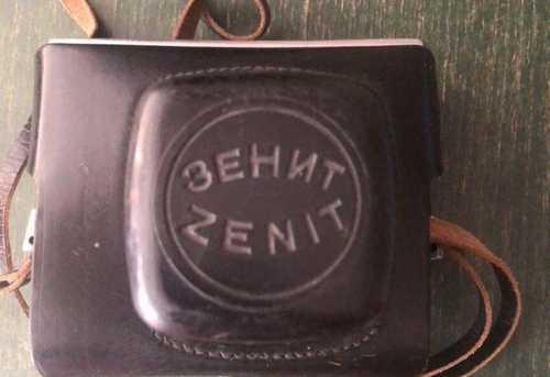 Футляр кожаный СССР для фотоапппрата зенит