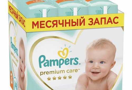 Подгузники pampers premium care 3 (148 штук)