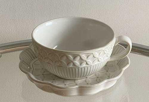 Чашка с блюдцем керамика чайна пара