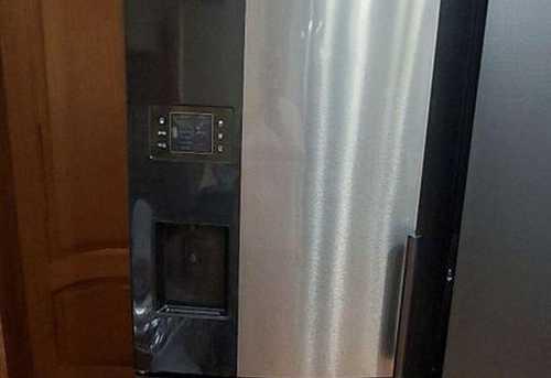 Холодильник LG чёрный/стальной