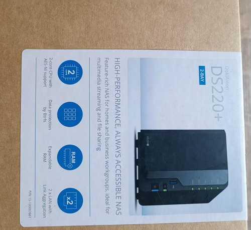 Сетевое хранилище NAS Synology DS220+