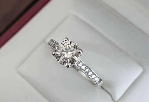 Золотое кольцо с бриллиантами 1,26 ct