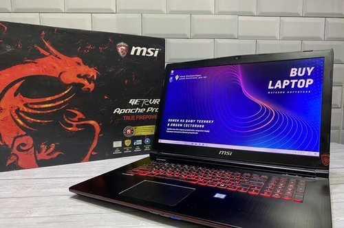 MSI 17.3”/i7-7700HQ/GTX 1060/16Gb, SSD 1TB