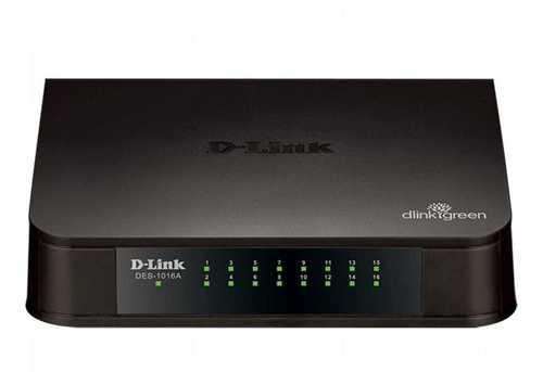 Коммутатор d-link 16-port 10/100 desktop switch