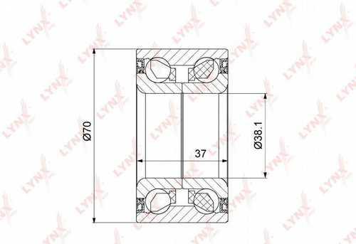 Подшипник ступ.hyundai accent/getz/I20/solaris