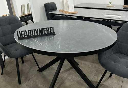 Стол обеденный из керамогранита, круглые столы