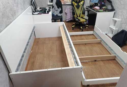 Детская двухярусная кровать бу IKEA