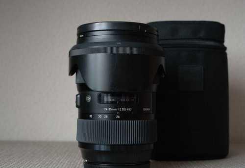 Sigma Art 24-35mm f/2.0 для Canon EF