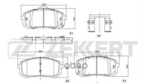 Колодки торм. диск. передн. Hyundai Elantra VII
