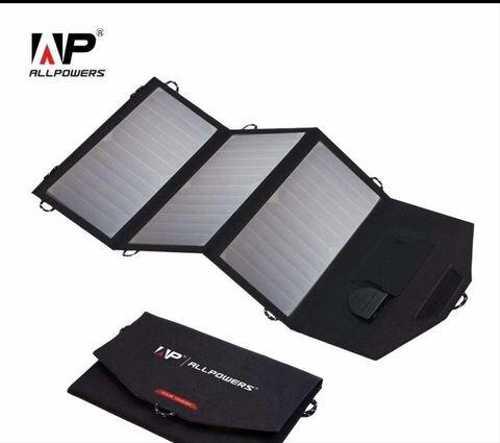 Портативная солнечная панель Allpowers 21W 5V+18V
