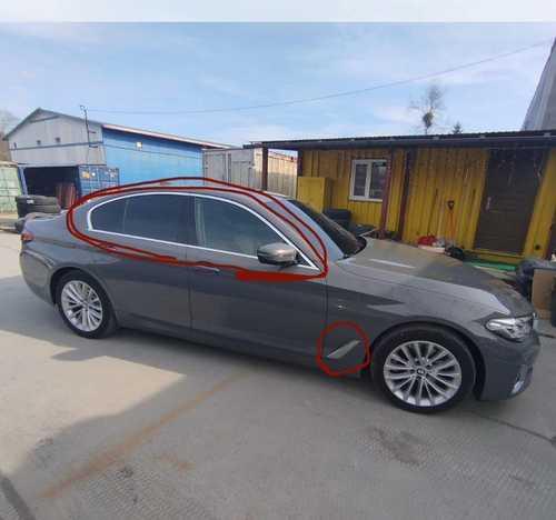 Молдинги BMW G30 рест