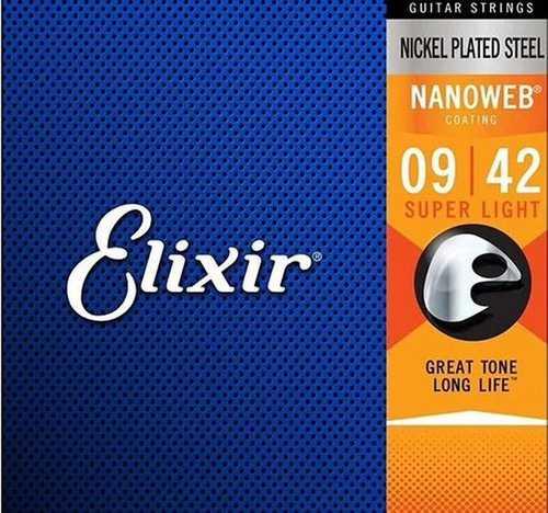 Струны Elixir 12002 NanoWeb Super Light 9-42