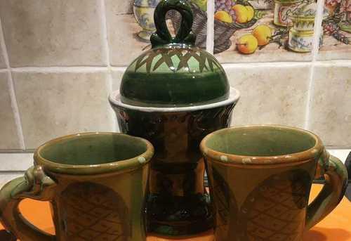Чайный набор — Гжель, экспериментальная керамика