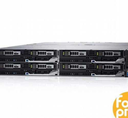 Сервер dell FX2S 4xFC630 8xE5-2670v3 192GB, H730