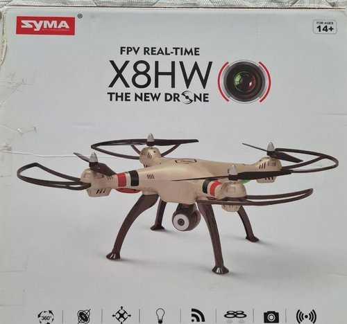 Радиоуправляемый квадрокоптер Syma X8HW