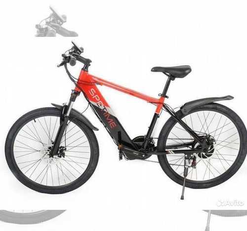 Электровелосипед Spetime E-Bike S7 Red Black