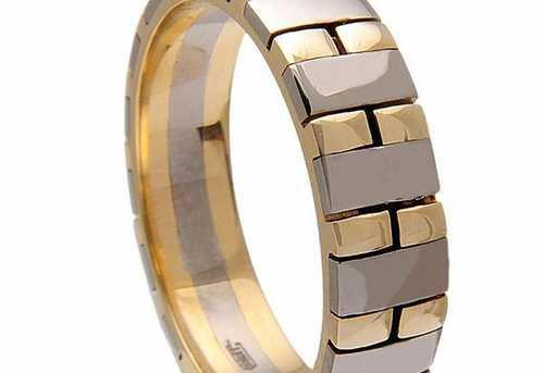 Обручальное кольцо из палладия 500 с золотом 585