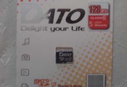 Карта памяти MicroSD 128gb dato