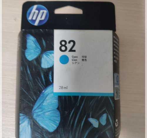 Катридж HP 82 голубой 28ml ch566a