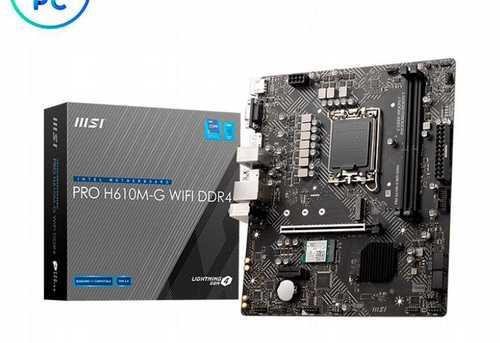 Материнская плата LGA1700 MSI PRO H610M-G wifi DDR