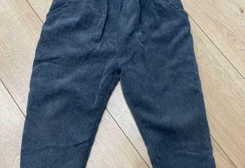 Вельветовые теплые брюки 110-116 см
