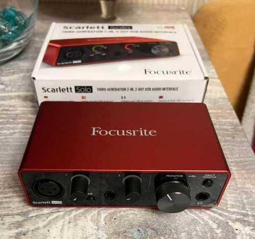 Звуковая карта Focusrite Scarlett Solo 3Gen